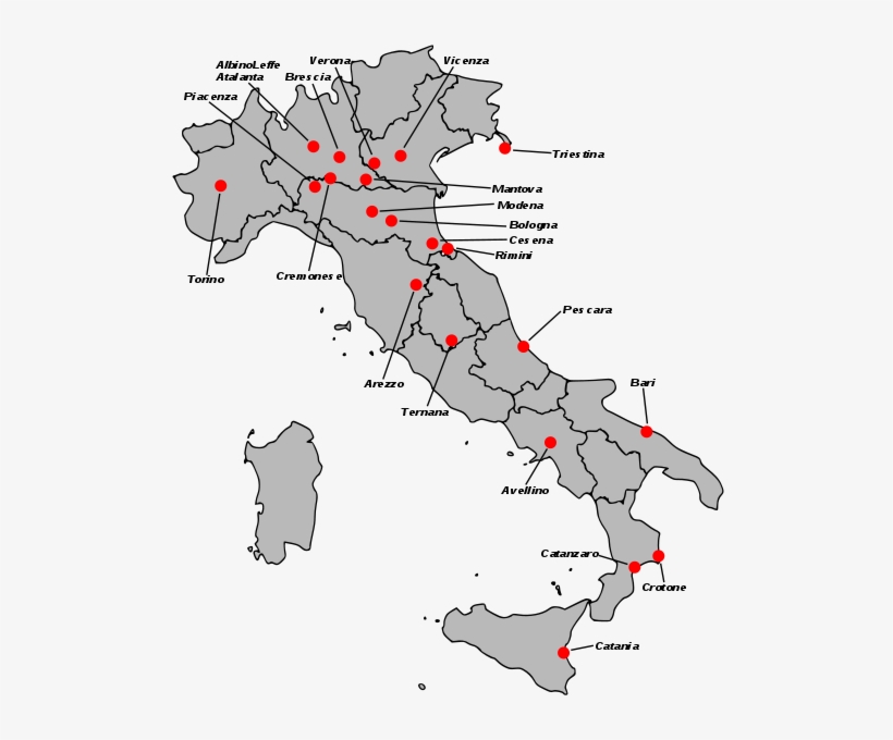 Serie A Teams Map 2017 - 513x600 PNG Download - PNGkit