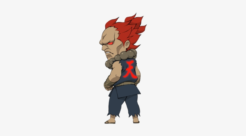 Looking - Street Fighter Akuma Chibi - 318x449 PNG Download - PNGkit