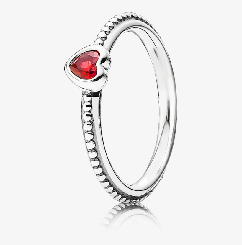 One Love Ring, Scarlet Synthetic Ruby - Pandora One Love Ring Red ...