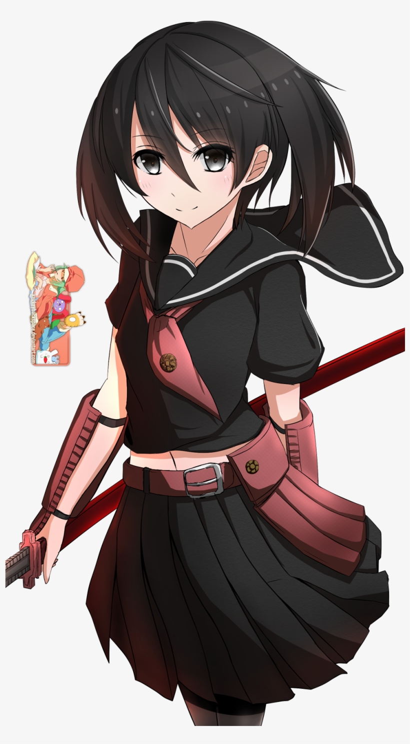 Download Transparent View All Images - Akame Ga Kill Kurome Render - PNGkit
