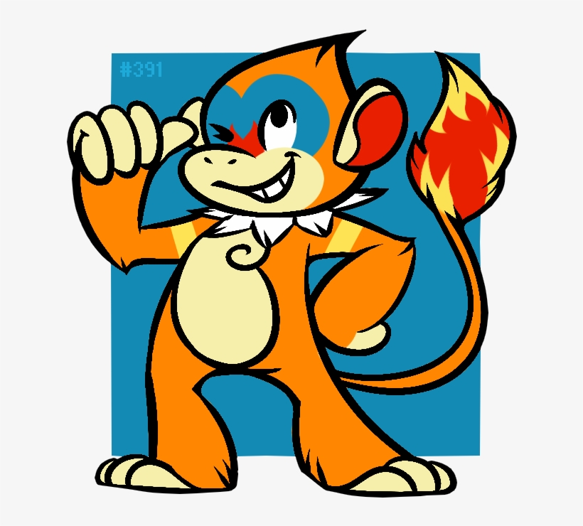 Monferno - Chikorita - Cartoon - 1014x786 PNG Download - PNGkit