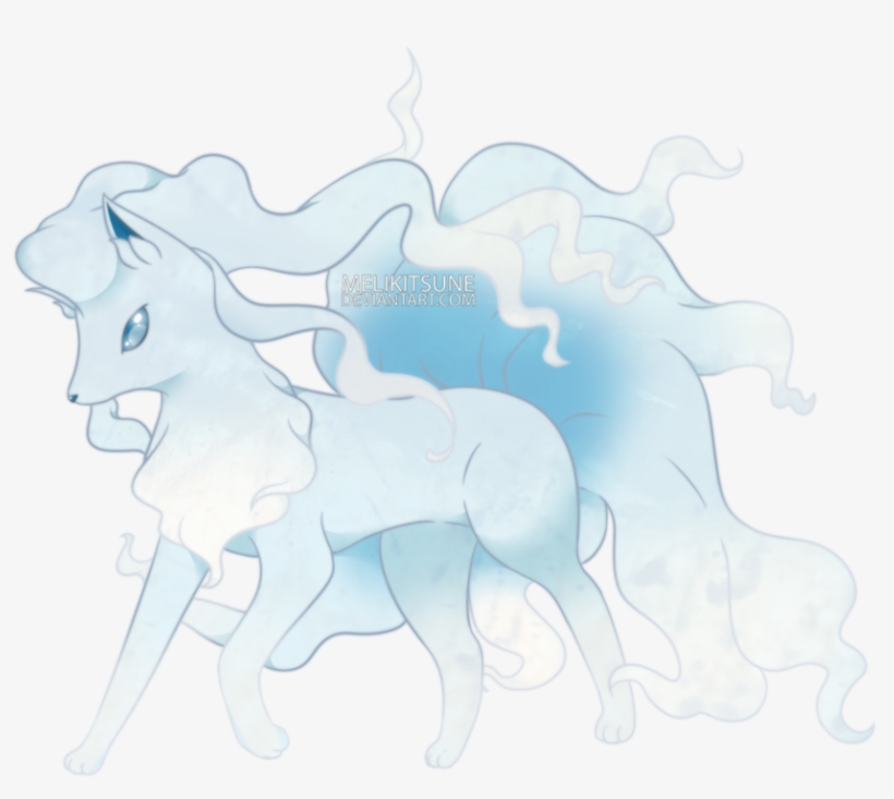 Alolan Ninetales By Melikitsune - Foal - 964x829 PNG Download - PNGkit