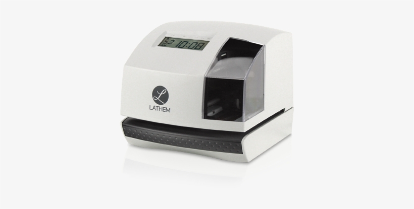 100e Electronic Time Clock & Document Stamp - Lathem - 380x380 PNG ...