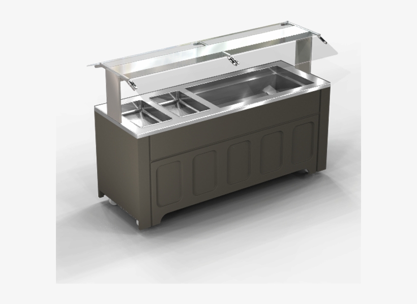 Dual Temp, Two Hot Wells, Three Well Cold Pan, Nsf4&7, - Stainless ...