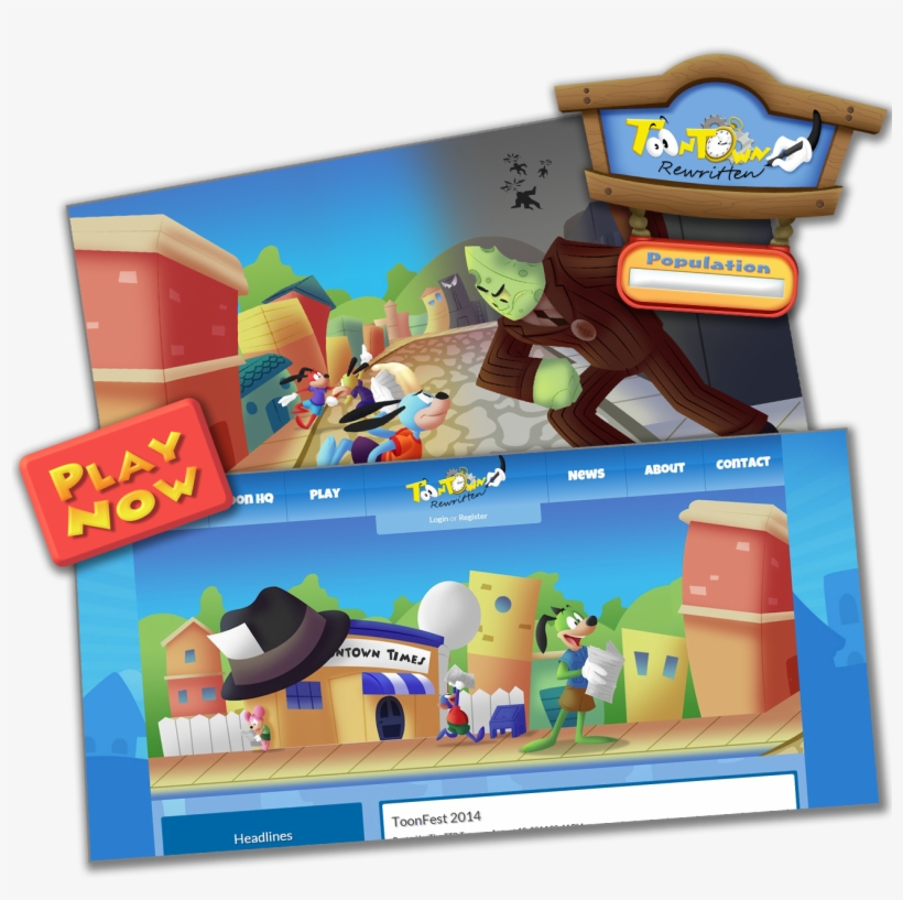 Creating A Delightful Design - Toontown Rewritten Website - 1300x1300 ...