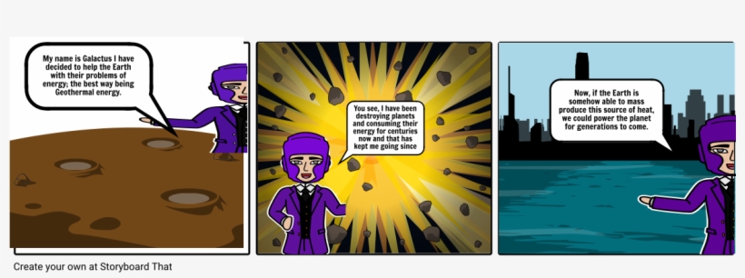 Josh's Superhero Energy Source Comic Strip - Geothermal Energy ...