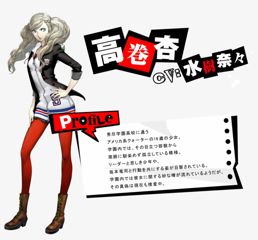 Persona 5 Character Profile - 935x825 PNG Download - PNGkit