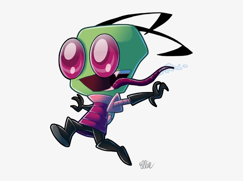 Evil Cuteness By Windwo1f - Invader Zim Chibi Transparent - 633x806 PNG ...