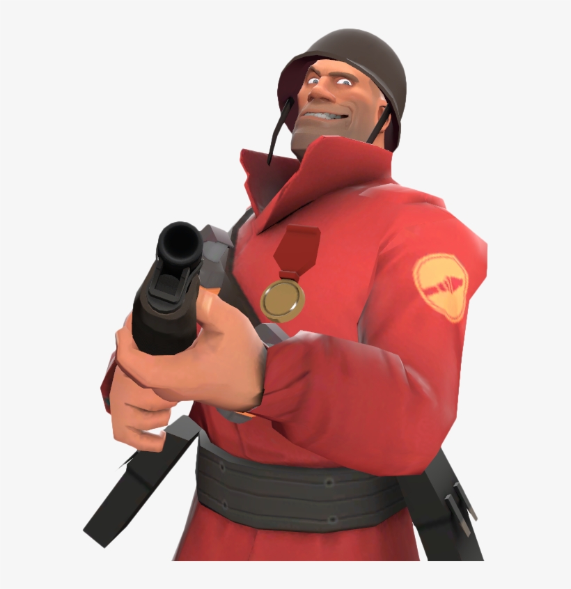 Soldier With The Gentle Manne's Service Medal Tf2 - Gun Barrel ...
