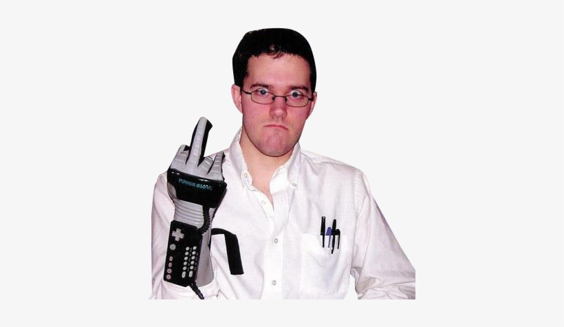 James Rolfe - Angry Video Game Nerd Transparent - 389x395 PNG Download ...