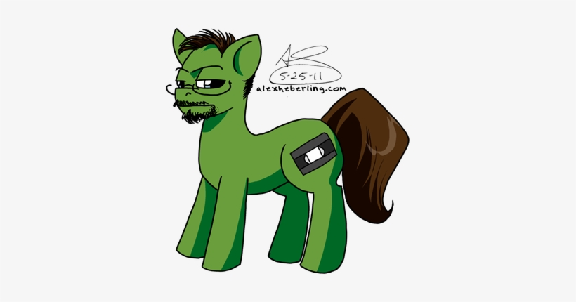 Cinema Snob Pony By Alex-heberling - The Cinema Snob - 347x350 PNG ...