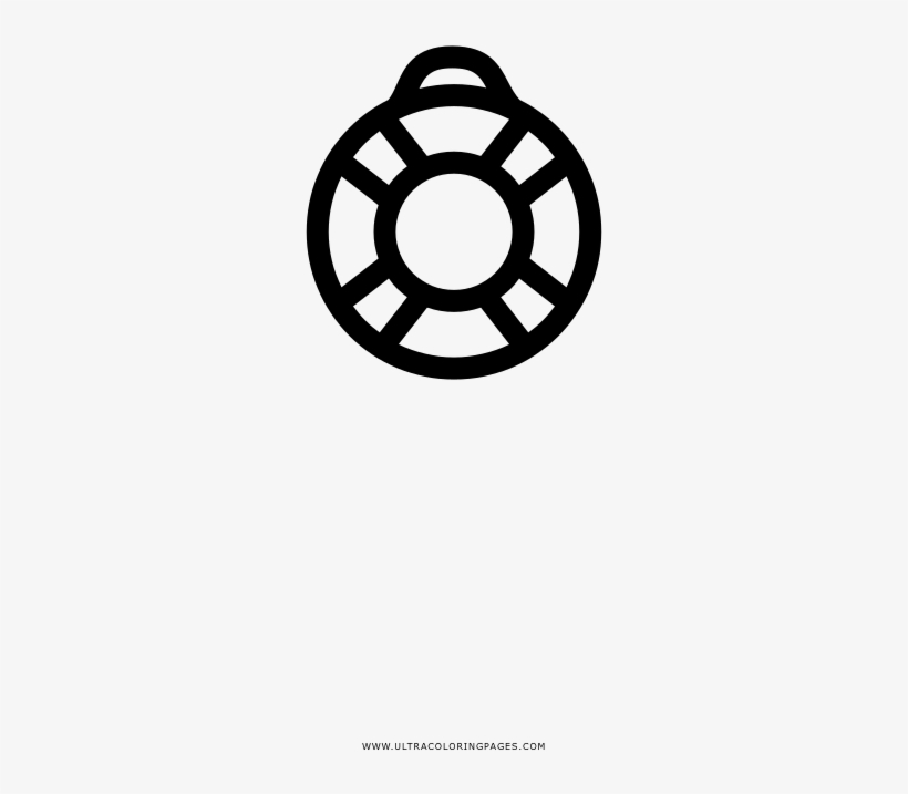 Lifesaver Coloring Page - Circle - 1000x1000 PNG Download - PNGkit