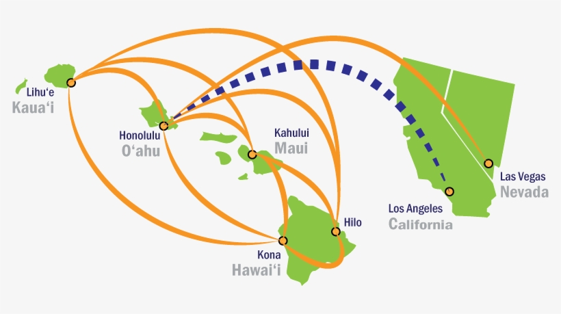 Aac Hawaii Route Map Updated Web - 808 - 928x612 PNG Download - PNGkit