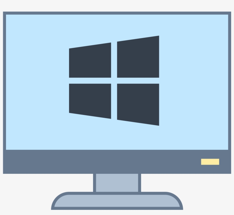 Windows Client Icon - Monitor Icon - 1600x1600 PNG Download - PNGkit