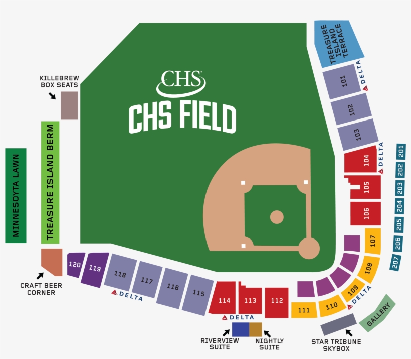 Download Transparent Chs Field Blue Black Rgb Ballpark Map - Chs Field ...