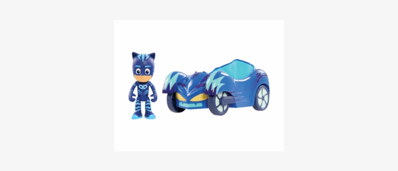 Download Transparent Pj Masks Cat-car Vehicle With Catboy Figure ...