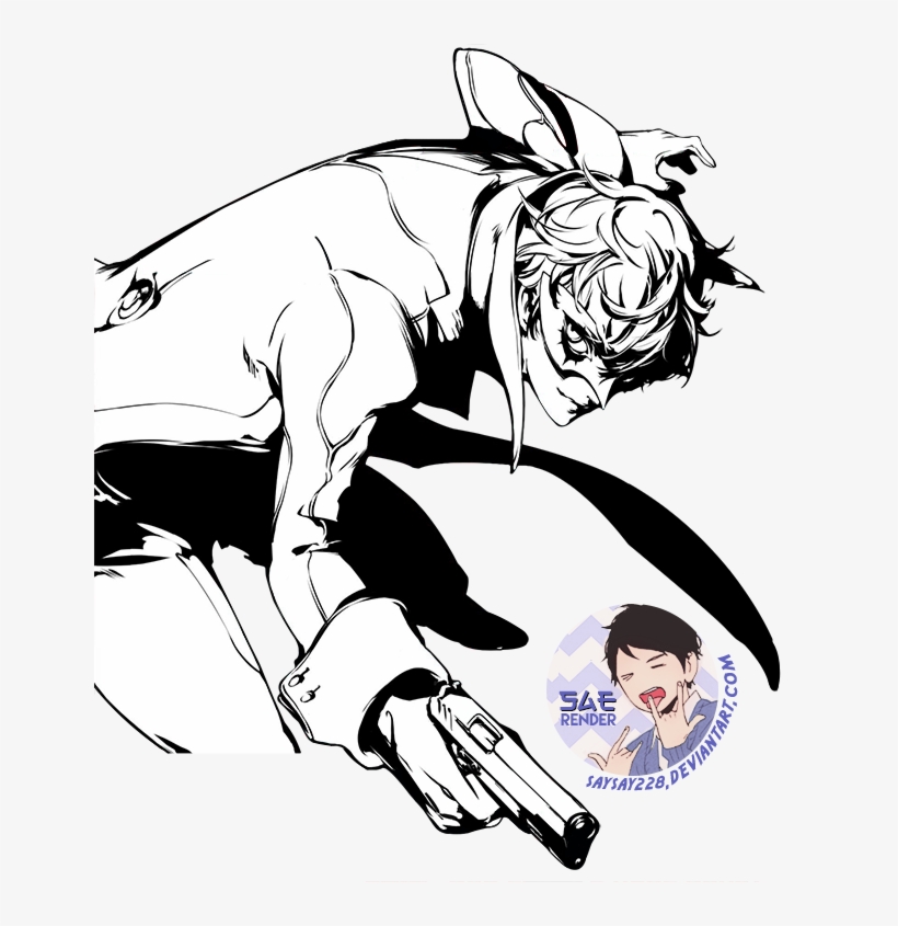 Persona 5 Protagonist Render By Saysay228 On Deviantart - Coloring ...
