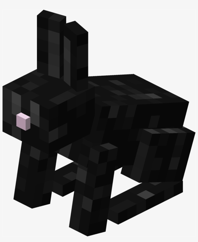 Black Rabbit - Minecraft Rabbit - 873x1024 PNG Download - PNGkit