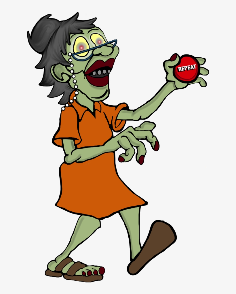 Cartoon - Zombie Librarian Clipart - 663x969 PNG Download - PNGkit