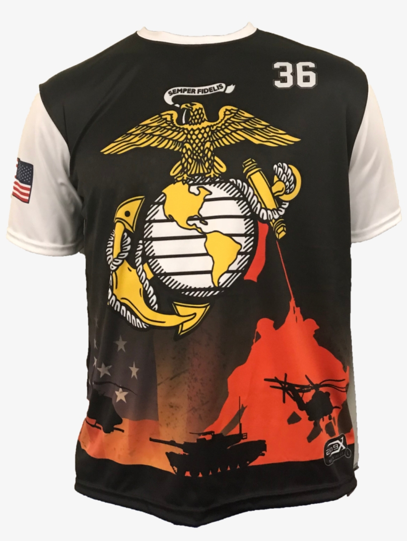 Full Dye Sublimated Marines '18 Memorial Shirt - Dye-sublimation ...