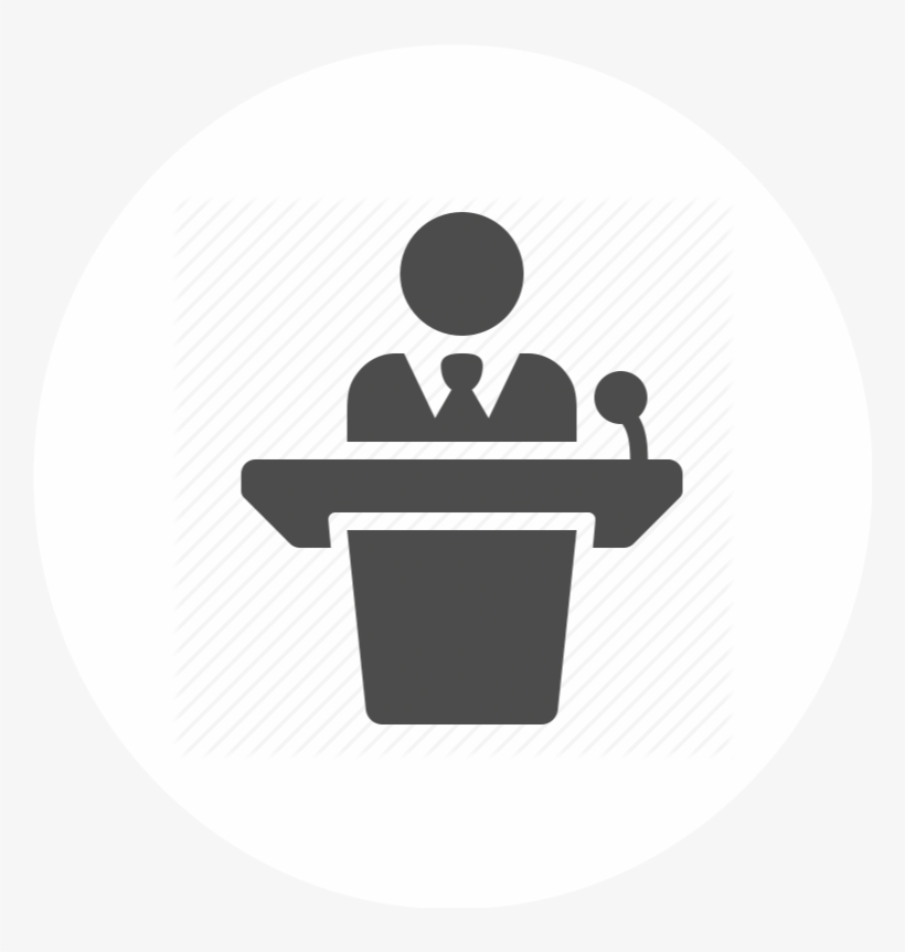 Speech Intro Samples - Public Speaking Icon - 760x782 PNG Download - PNGkit
