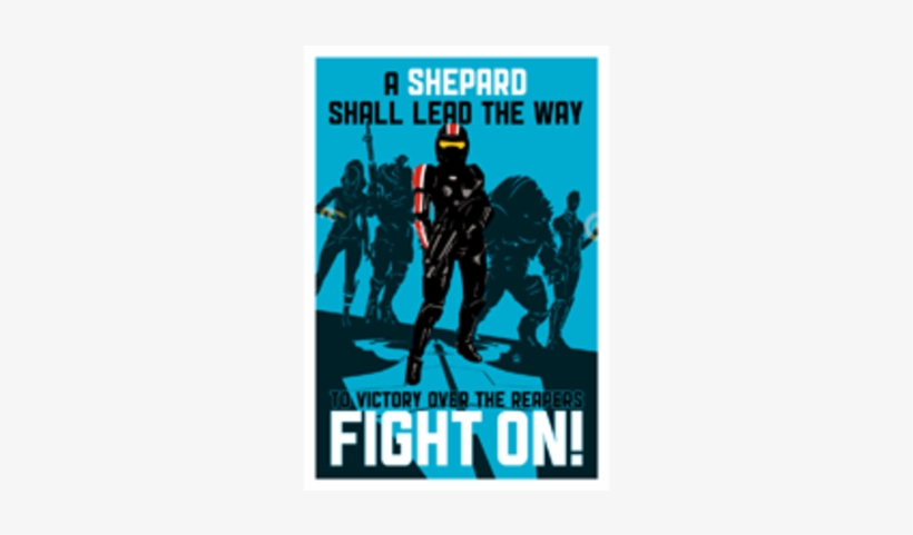 Fight On - Commander Shepard - 400x400 PNG Download - PNGkit