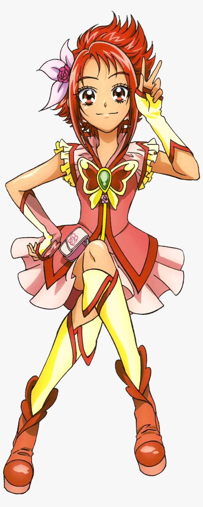 Download Transparent Pretty Cure All Stars Dx Cure Rouge Pose - Yes ...