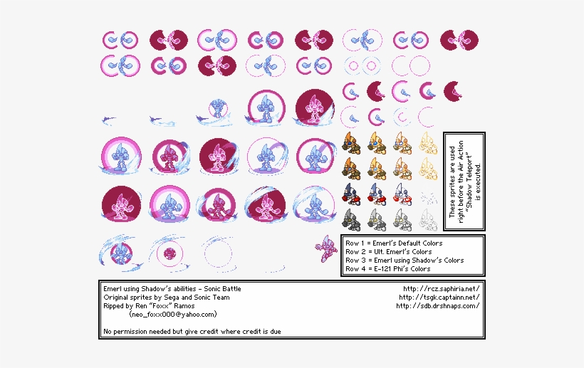 Dark Shadow The Hedgehog Sprites