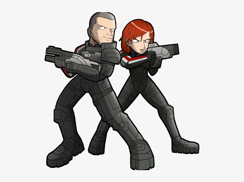 Commander Shepard - 530x532 PNG Download - PNGkit