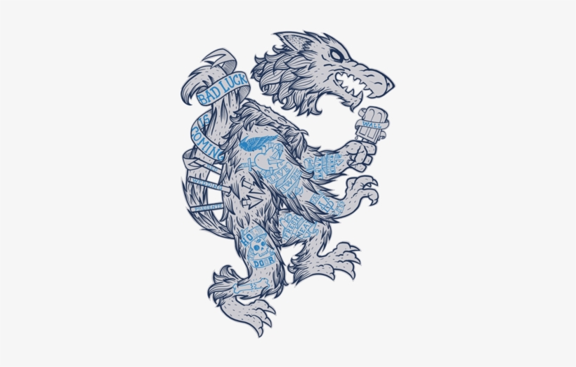 Download Transparent Wolf Spoiler Crest - Illustration - PNGkit