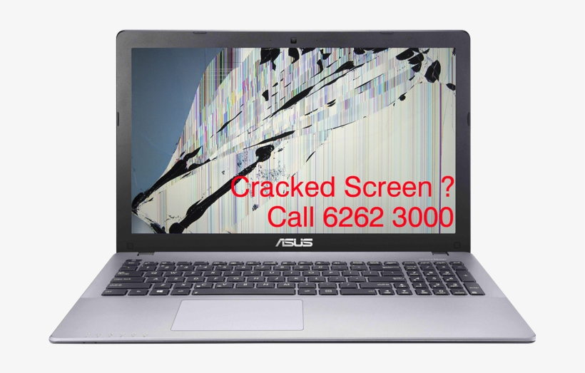 Laptop Screen Repair Canberra - Cracked Lcd Screen - 800x450 PNG ...