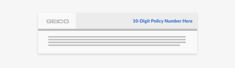 Where Do I Find My Policy Number - Geico - 648x236 PNG Download - PNGkit