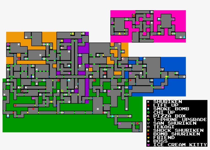 Tmnt Danger Of The Ooze Map - 912x608 PNG Download - PNGkit