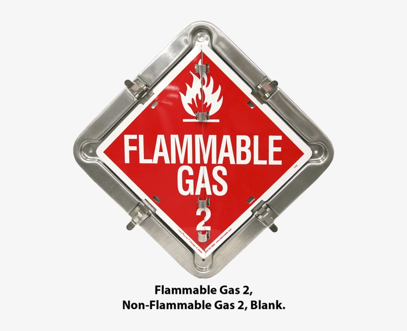 Solid Frame 2 Placard Dual Flip Set - Labelmaster 10-3/4" X 10-3/4 ...