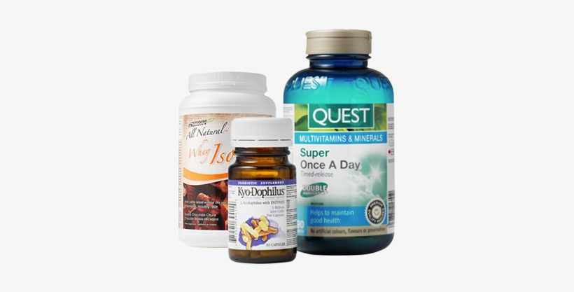Download Transparent Custom Vitamin Label - Quest Super Once A Day ...