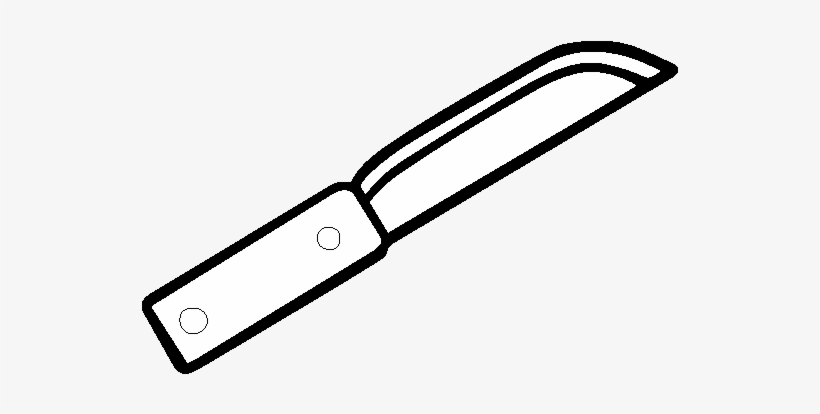 Dibujo De Un Cuchillo Para Colorear - Colouring Page Knife - 600x470 ...