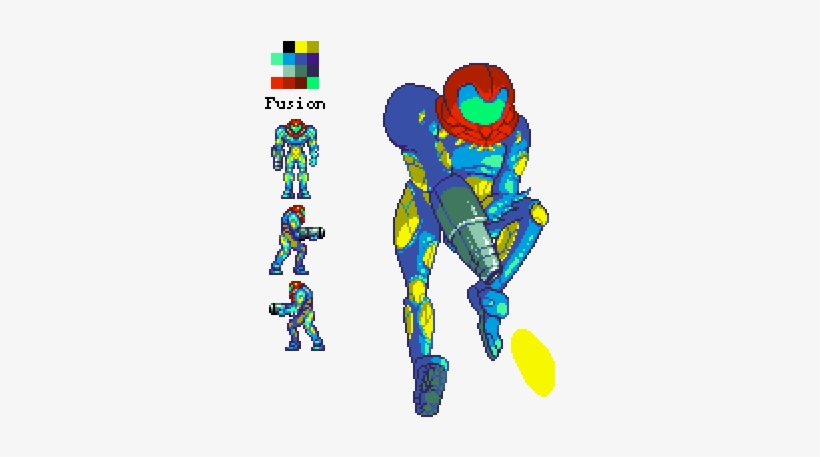 I Drew Samus From Metroid Fusion For My Compixellated - Samus Aran ...