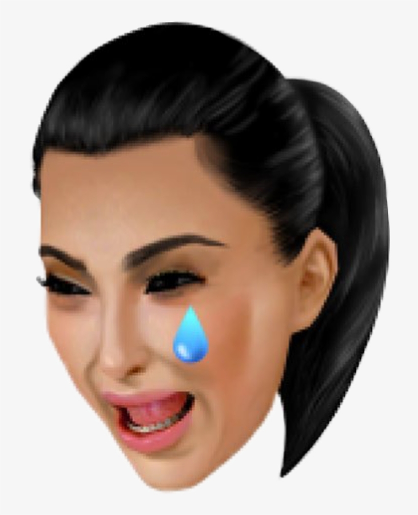 Cry Sad Emoji Kimoji Ftestickers Kimkardashian Freetoed - Crying Kimoji ...