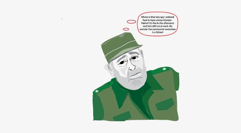 Fidel Castro - Cartoon - 400x373 PNG Download - PNGkit