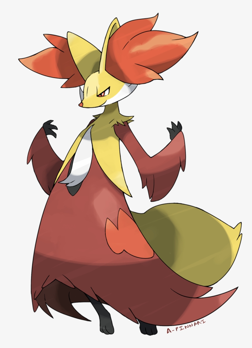 Delphox - La Mega Evolucion De Fennekin - 758x1053 PNG Download - PNGkit