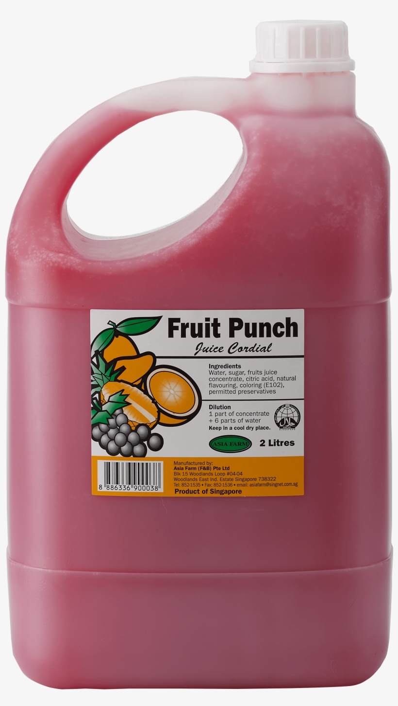 Fruit Punch Juice Cordial - Asia Farm Fruit Punch - 2452x3983 PNG ...