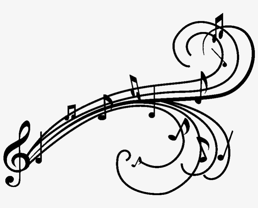 Download Transparent Sticker Notes De Musique En Cle De Sol Ambiance ...