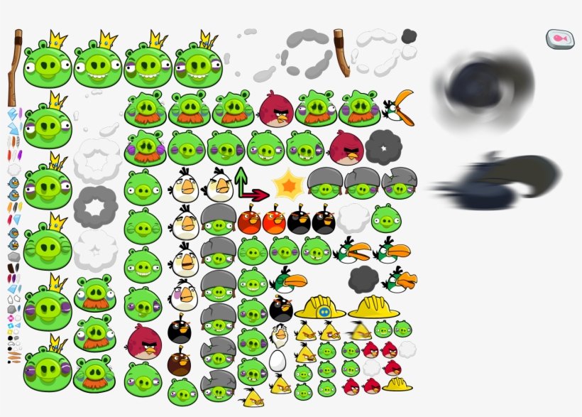 Click For Full Sized Image Pre-chrome Characters - Angry Birds Pig ...