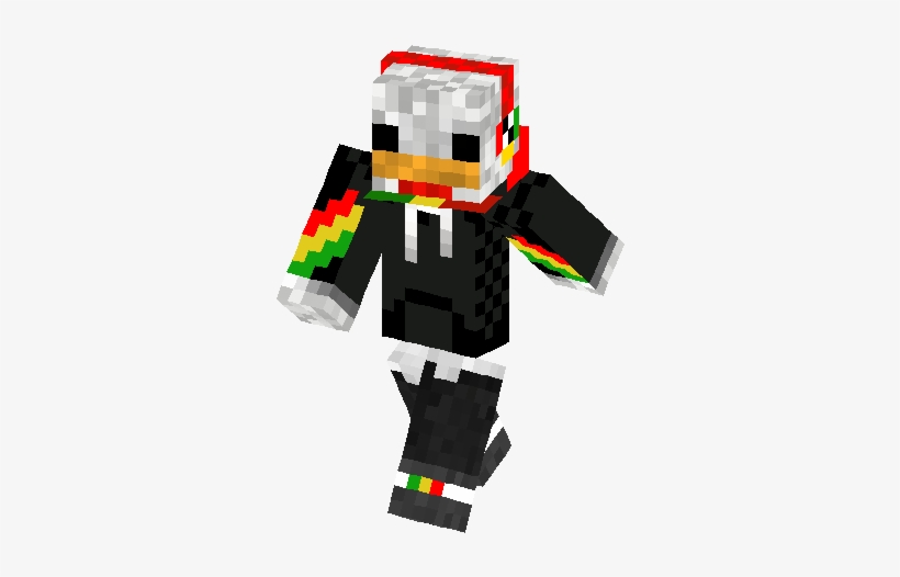 Dj Chicken Rasta Skin - Skin Minecraft De Dj - 317x453 PNG Download ...