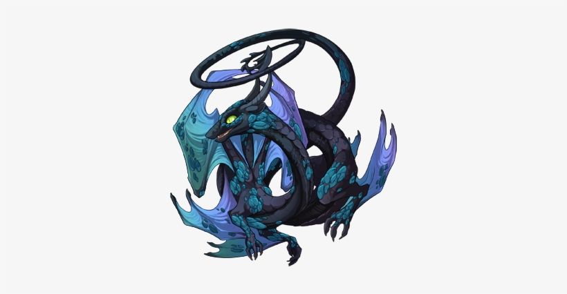 Download Transparent 9117625 350 - Flight Rising Black Dragon - PNGkit