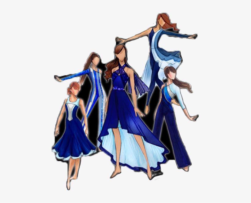Home Img4 - Color Guard Costume Drawings - 500x587 PNG Download - PNGkit