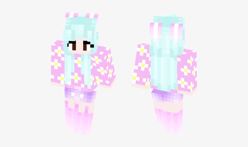 Kawaii Bunny Girl = W = - Skin Minecraft Izumi Sagiri - 584x497 PNG ...