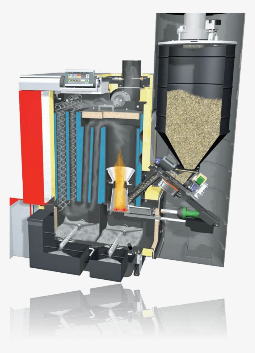 Froling P4 Front Cross Shadow - Pellet Boilers - 1421x1080 PNG Download ...