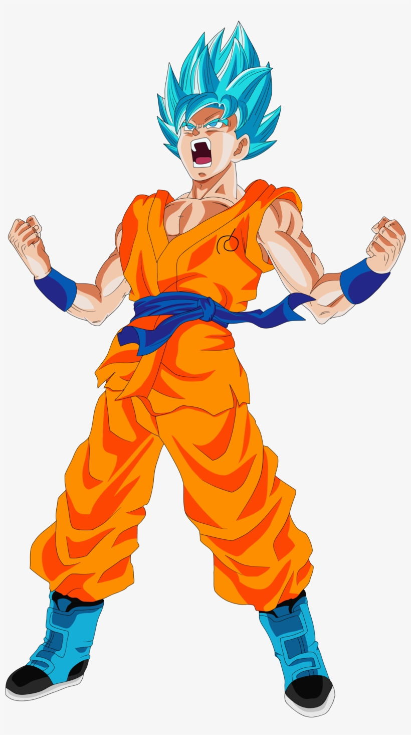 Photo - Ssgss Goku Powering Up - 530x913 PNG Download - PNGkit