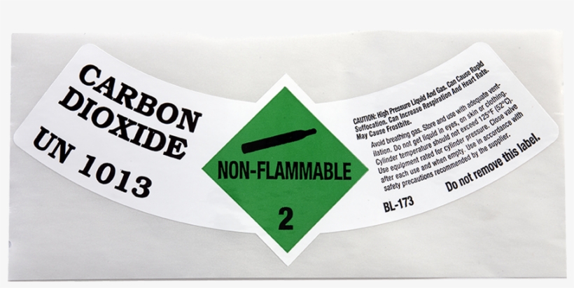 UN1013 CO2 Cylinder Label GHS Compliant Cylinder Neck Label, 54% OFF